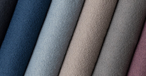 Agua Fabrics | Boucle. Soft Fabric, Boucle + Navy